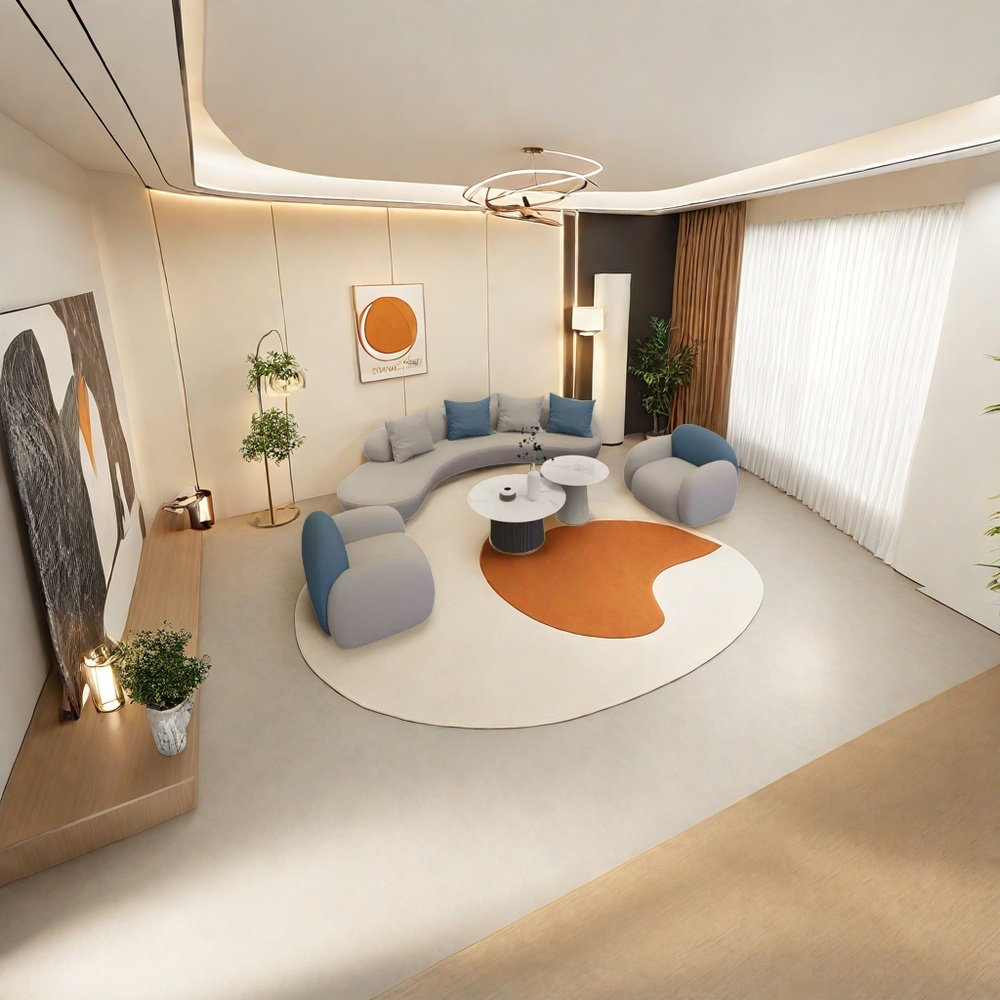 ANCOREY Personality light luxury curved sofa - Wayfair Canada