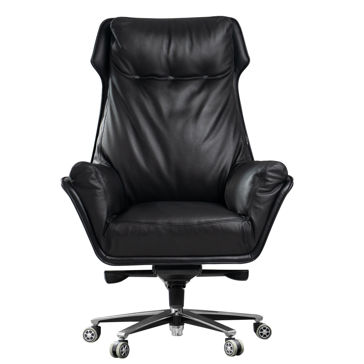 Kinnls Austin Ergonomic Genuine Leather Executive Chair | Wayfair