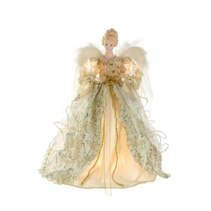 The Holiday Aisle® Angel with Head Tree Topper & Reviews | Wayfair
