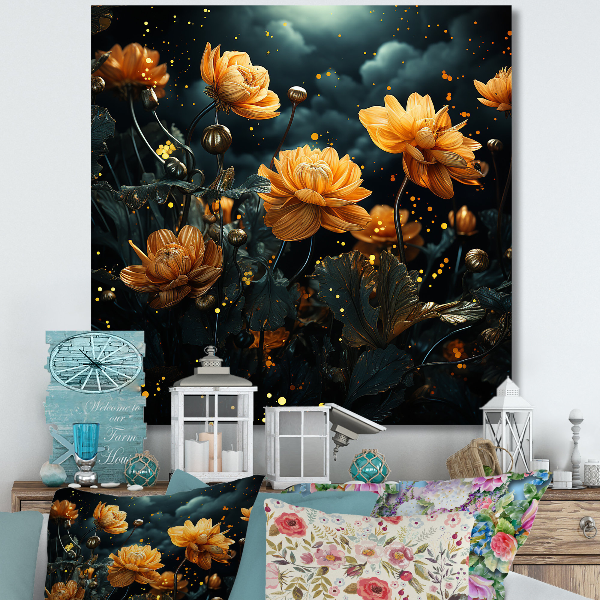 Winston Porter Starry Night Marigold Flower 2 - Marigold Wall Art ...