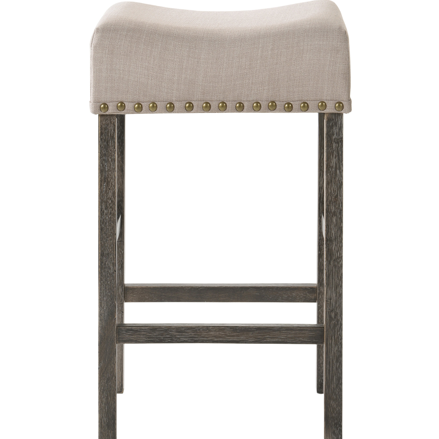 Ophelia & Co. Tan Linen Upholstered Counter Stools Of 2 - Sleek ...