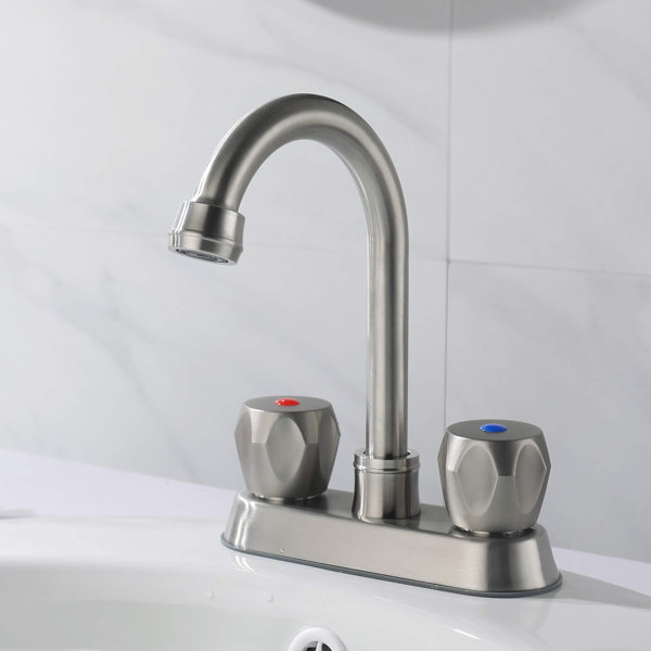 AWZTOO Centerset 2-handle Bathroom Faucet with Drain Assembly | Wayfair