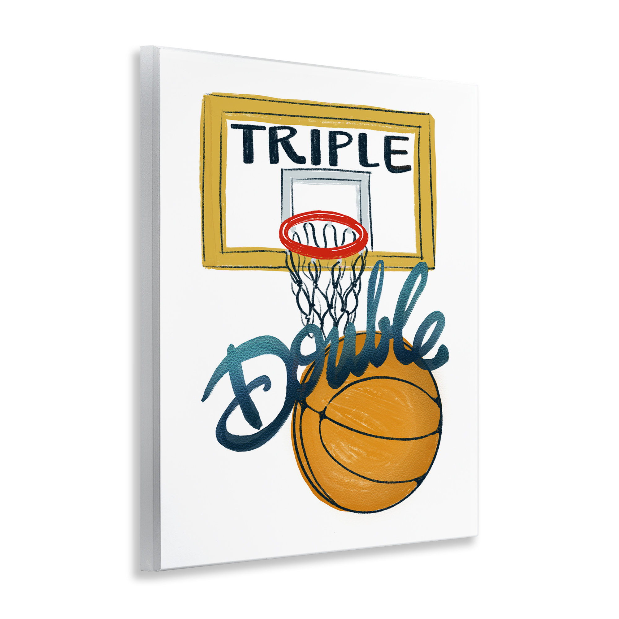 Ebern Designs Triple Double Basketball Wall Plaque, design by Connie ...