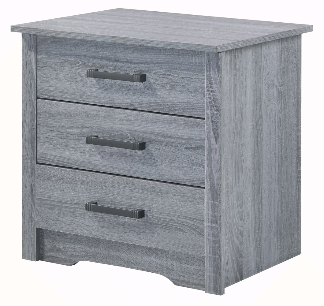 Latitude Run® Contemporary Gray Nightstand | Wayfair