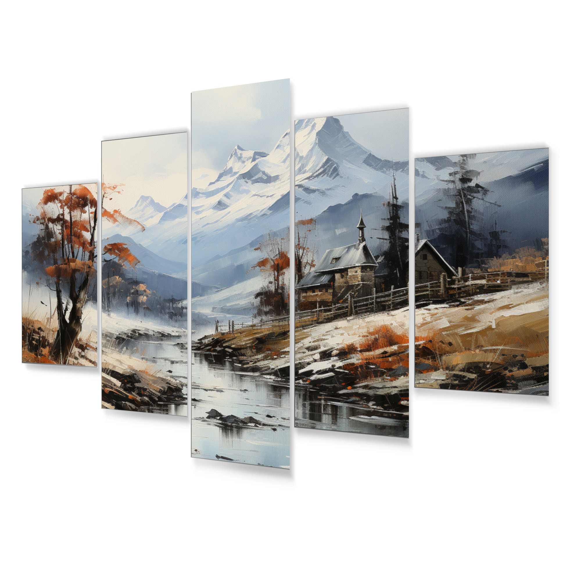 DesignArt Germany German Timberline III - Landscapes Metal Wall Decor ...