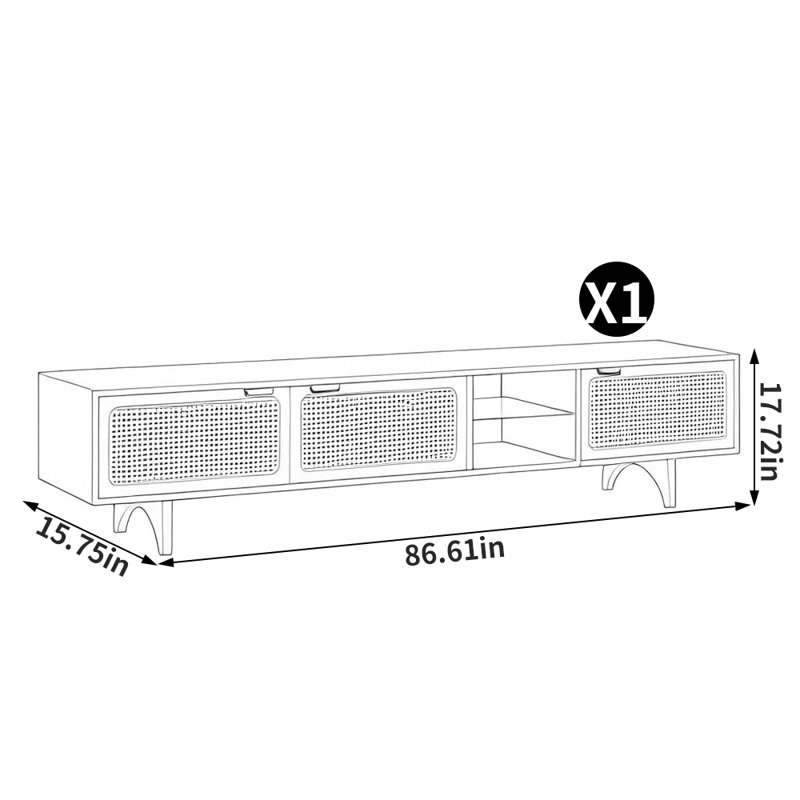 moonlight design Japanese style retro TV stand | Wayfair
