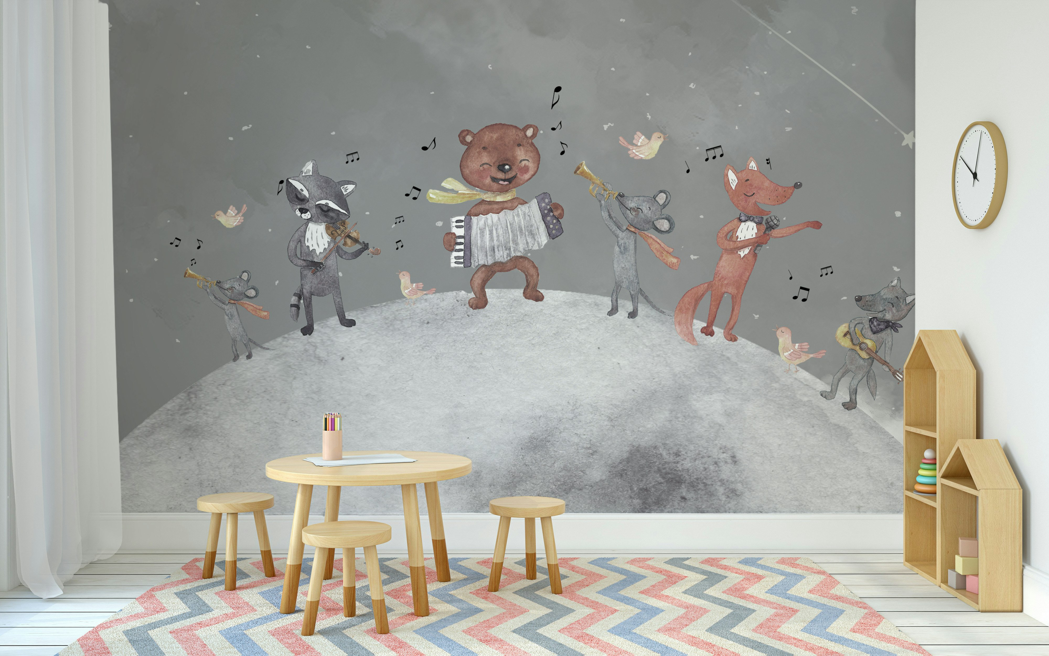 Zoomie Kids Alis Animal Print Wall Mural | Wayfair