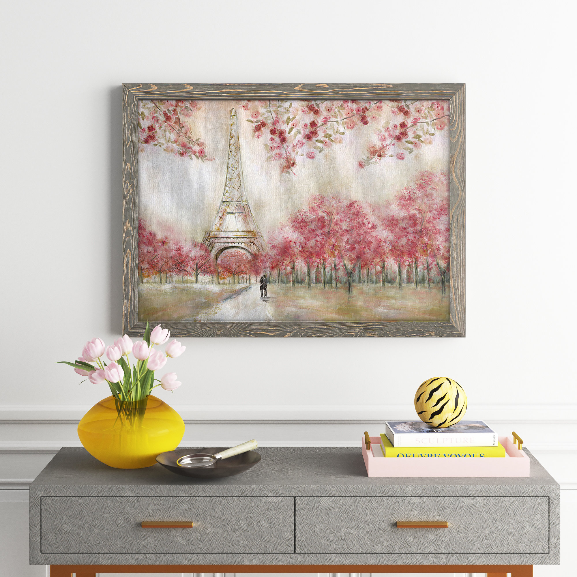 Etta Avenue™ Spring in Paris - Picture Frame Painting on Canvas ...