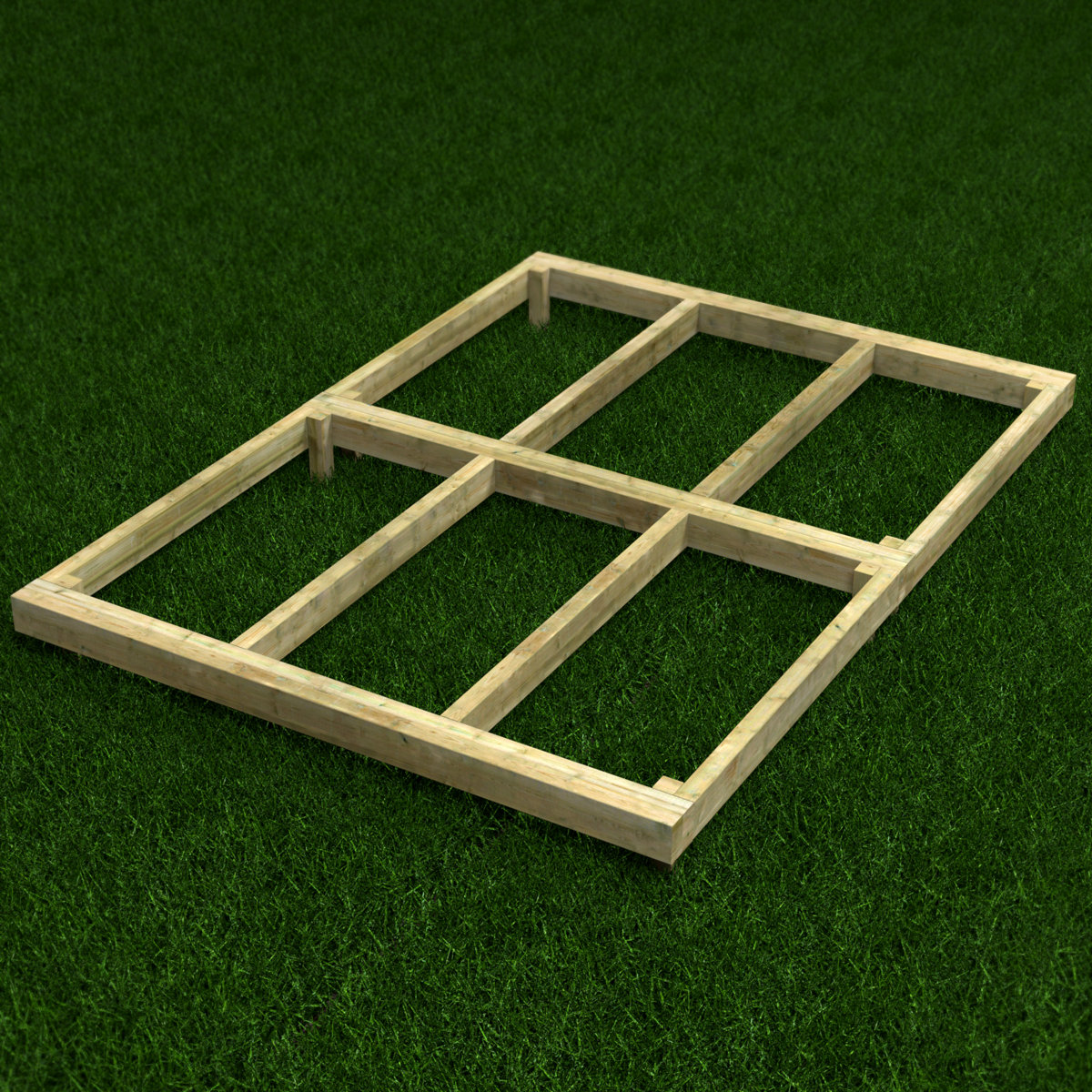 Powersheds 12 x 6ft Pressure Treated Timber Base Kit & Reviews ...