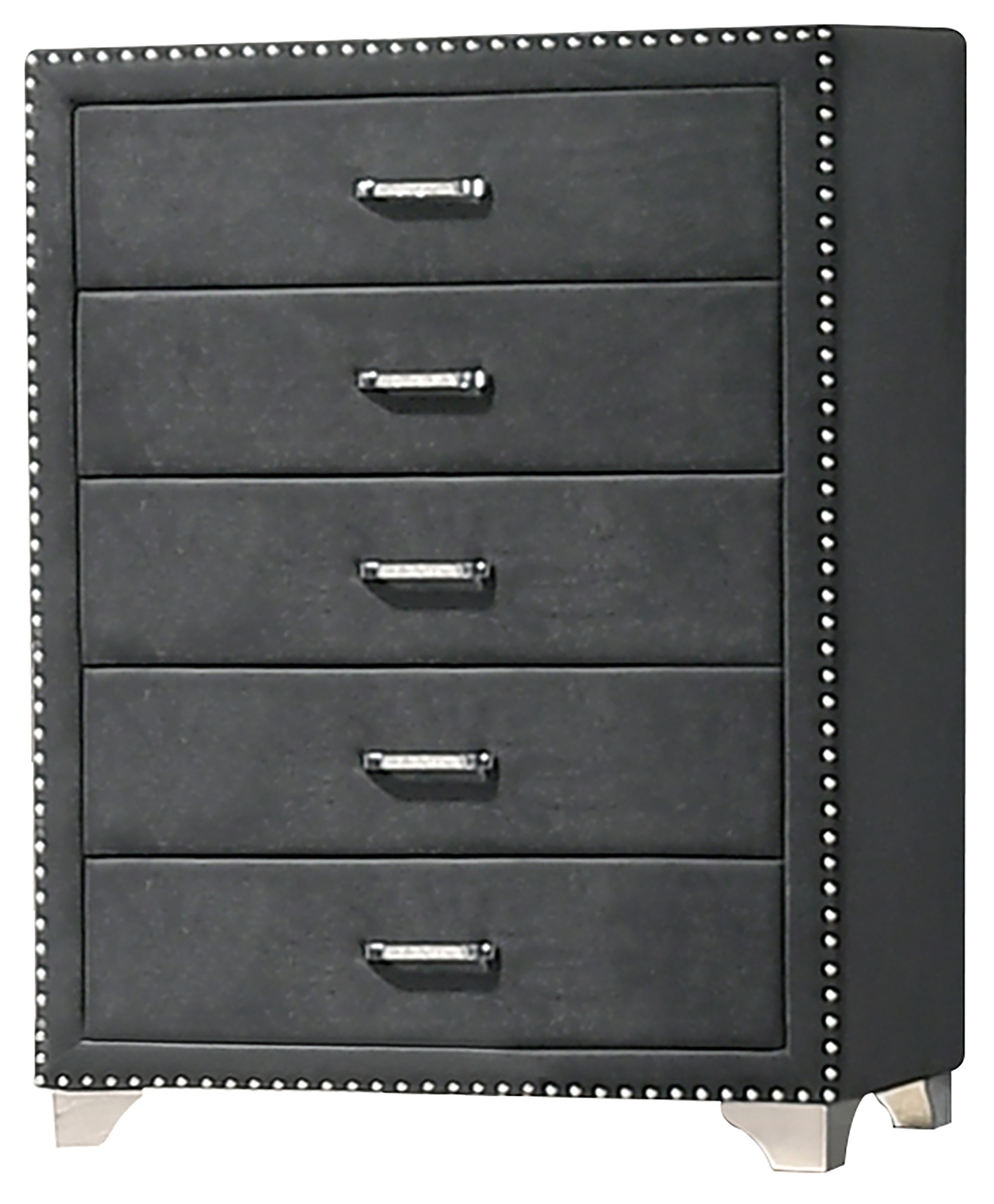 Willa Arlo™ Interiors Orton 44 Inch Modern Glam Tall 5 Drawer Dresser ...