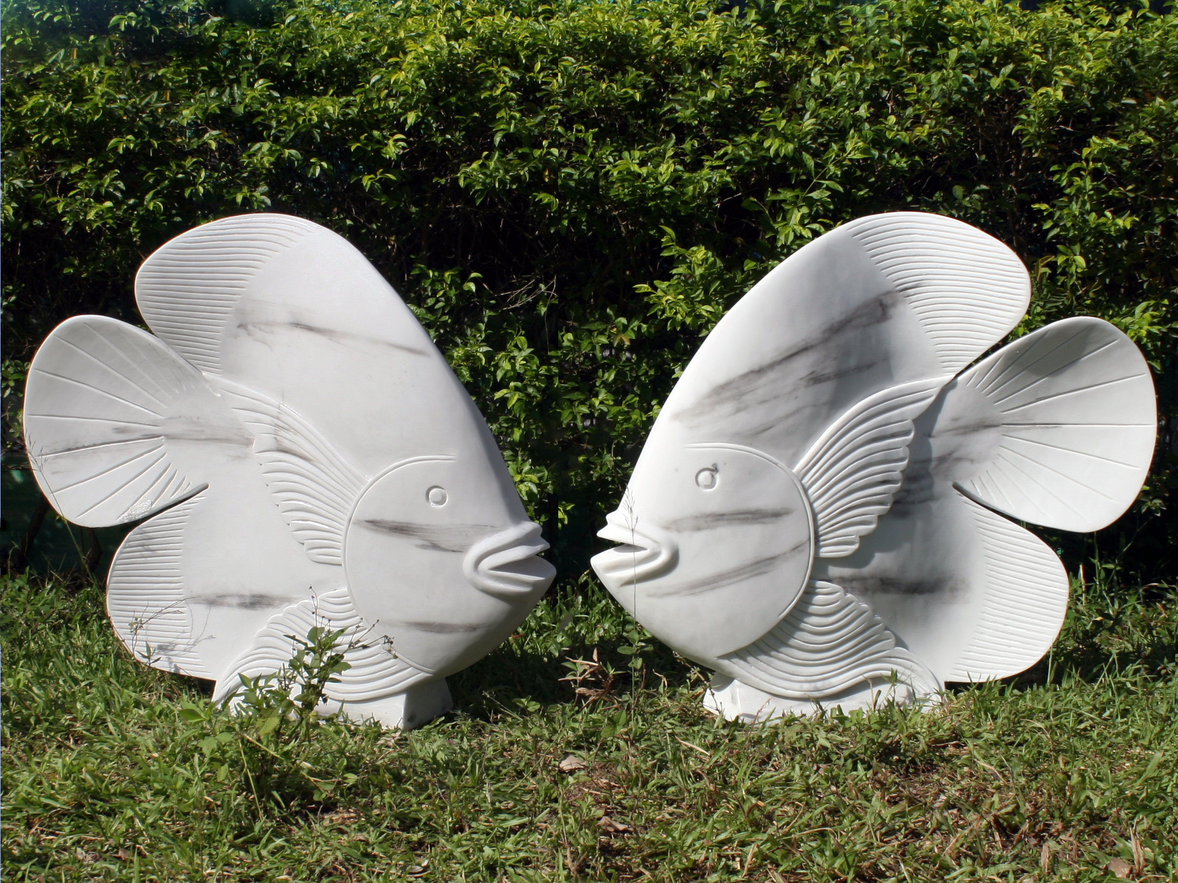 ENIGMA 2 Piece Fish Statue Set & Reviews | Wayfair.co.uk