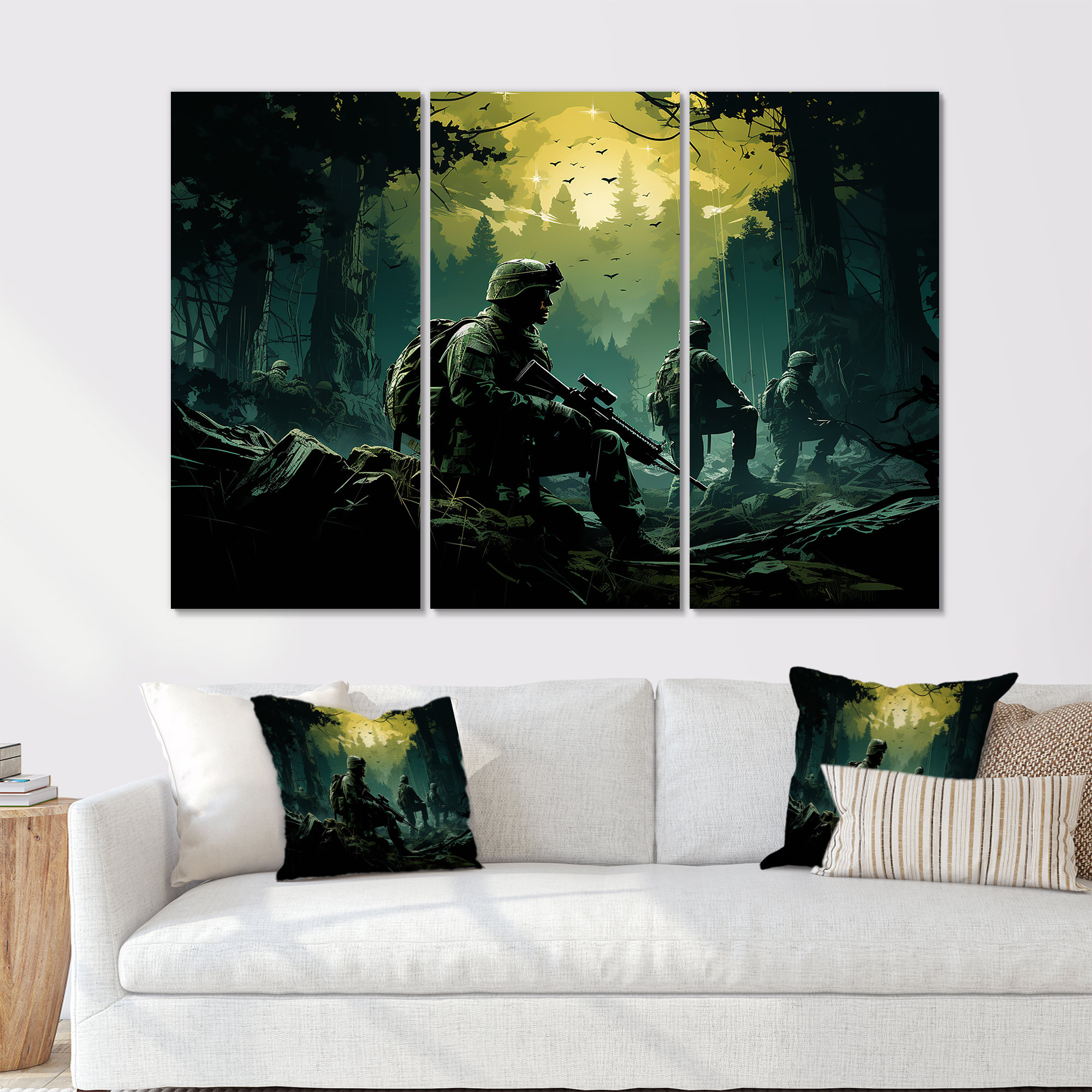 Lark Manor™ Military Soldier Camouflage Chronicles - Military Canvas ...