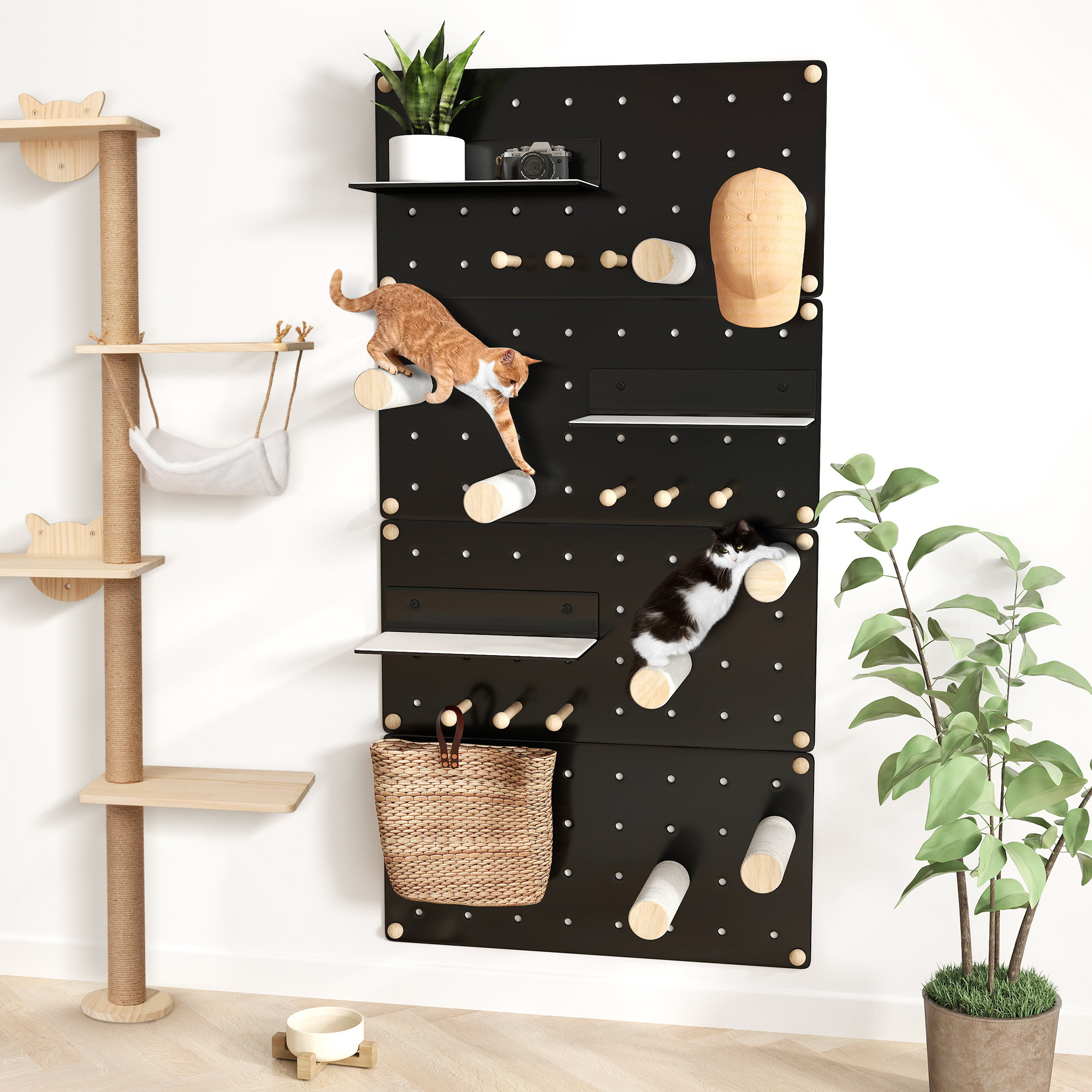 Tucker Murphy Pet™ Wall-mounted Cat Tree Shelved DIY Climber Set | Wayfair