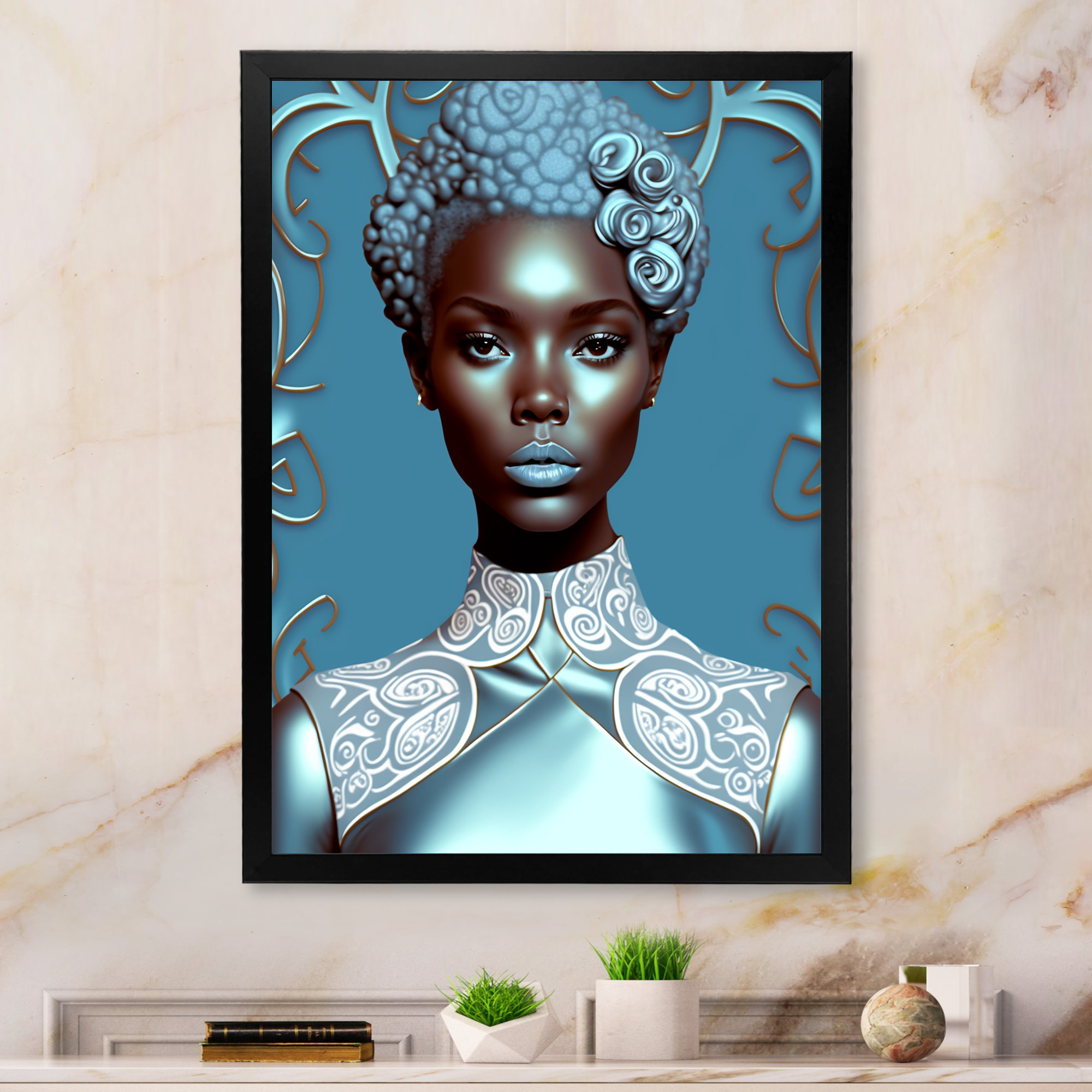 House of Hampton® Retro Haute Couture African American Lady VI On ...