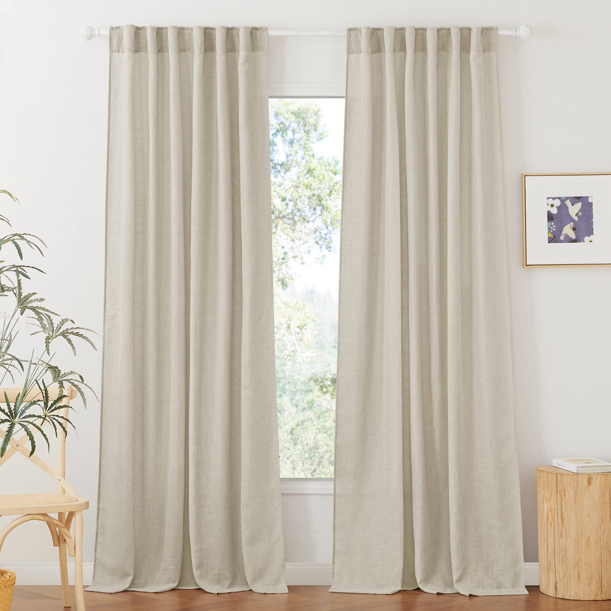 Hokku Designs 52"W x 90"L Privacy Window Curtain Panels | Wayfair