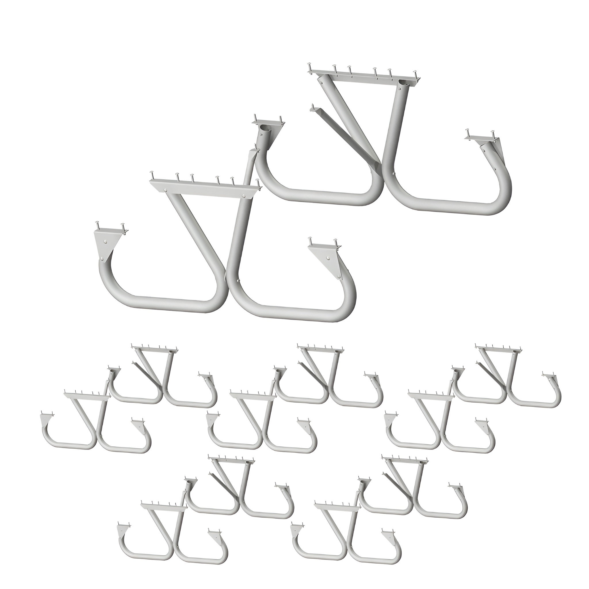 Pilot Rock 6 Pack 6'/8' Outdoor Steel Non Tip Picnic Table Leg Kits ...