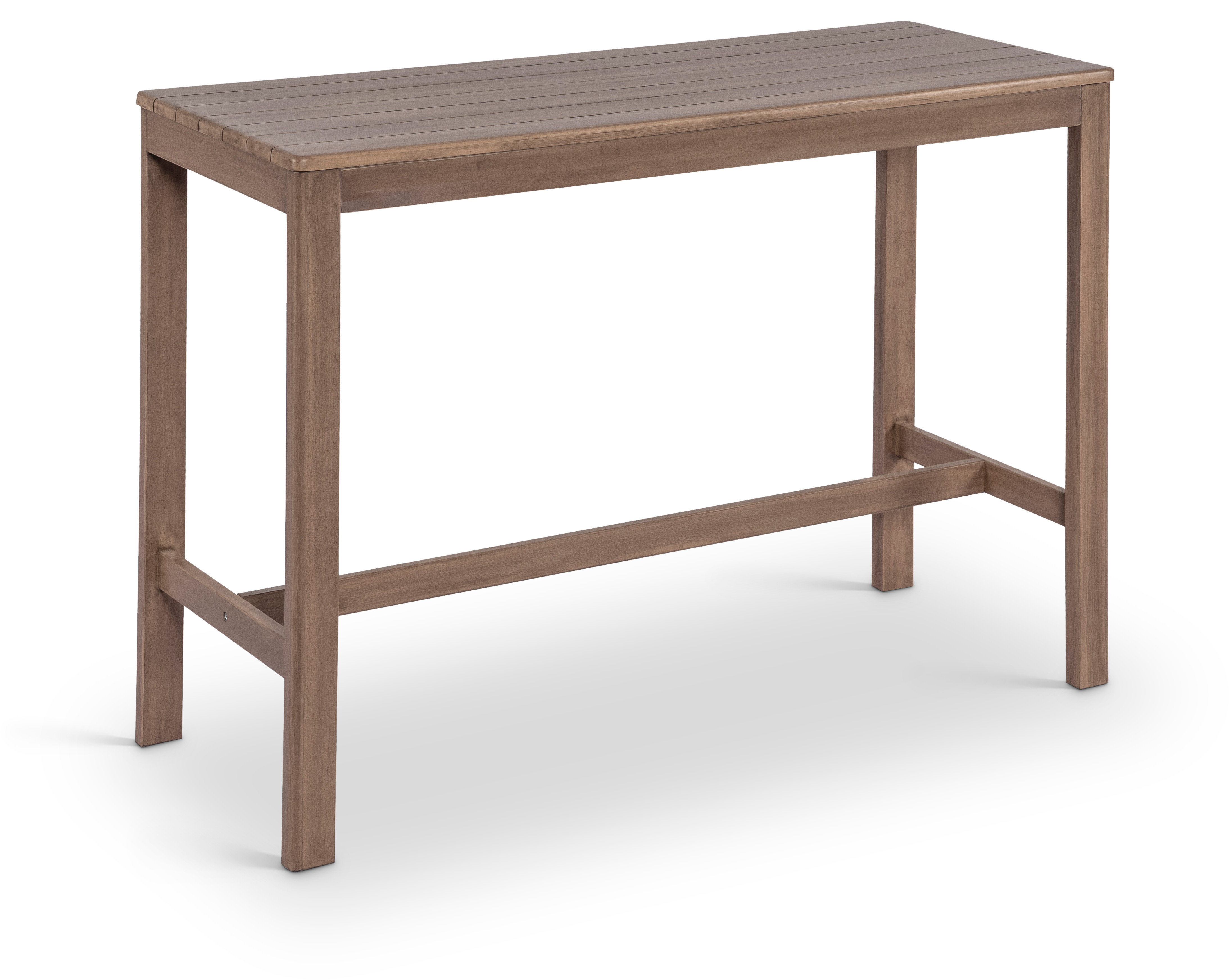 Latitude Run® Glenmore Acacia Wood Outdoor Patio Rectangle Bar Table ...
