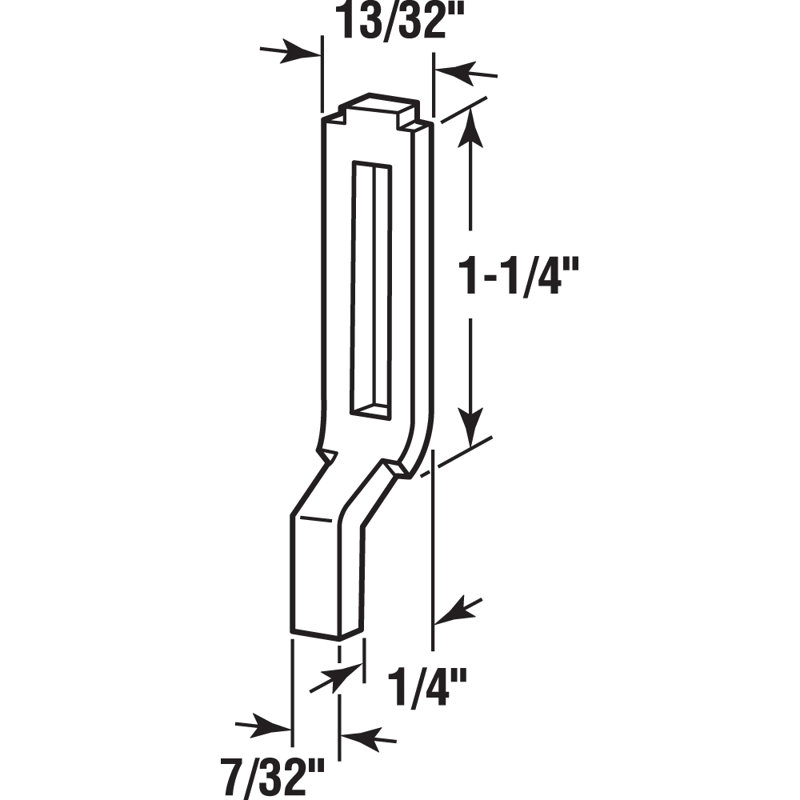 Prime-Line Steel, Sliding Screen Door Latch Strike, Adjustable | Wayfair