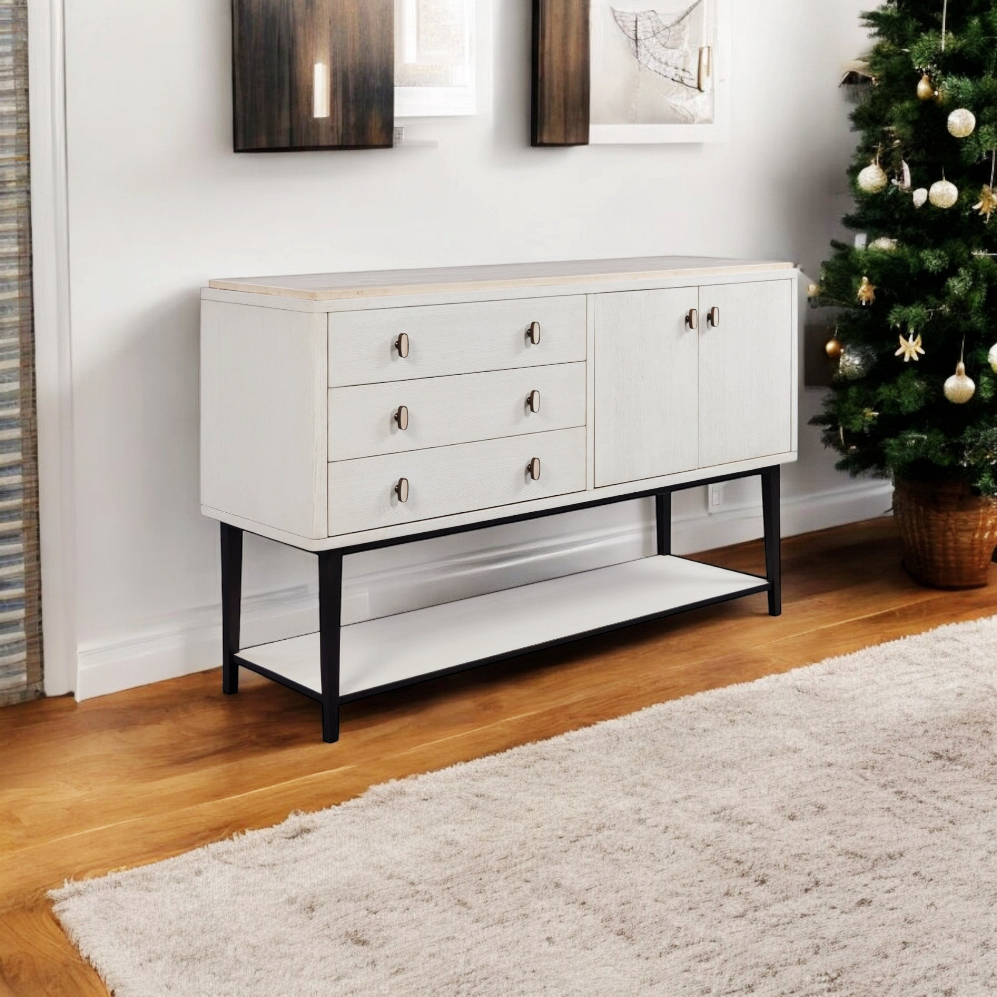 Mercer41 Sideboard With Storage Space And Metal Base | Wayfair
