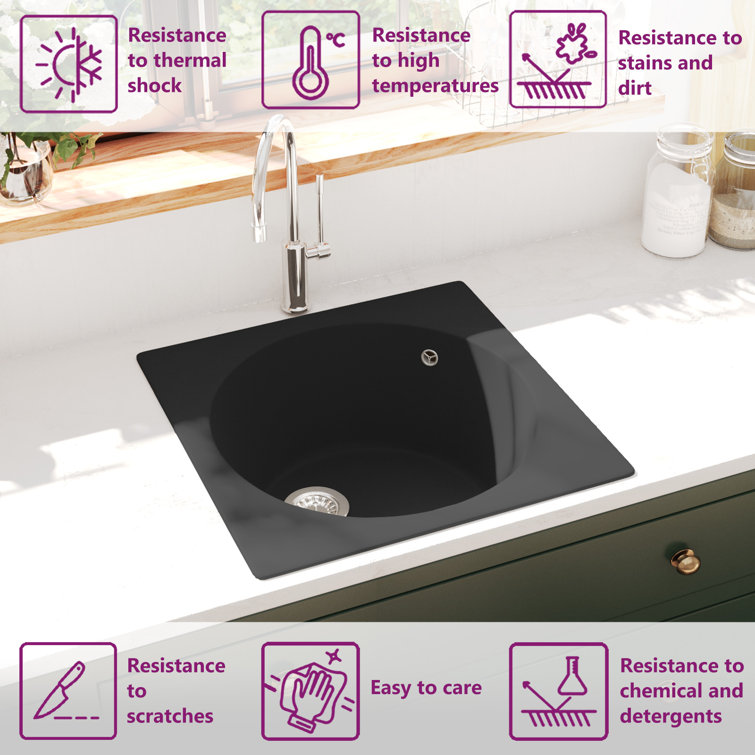 Belfry Kitchen Babb Single Bowl Inset Kitchen Sink | Wayfair.co.uk