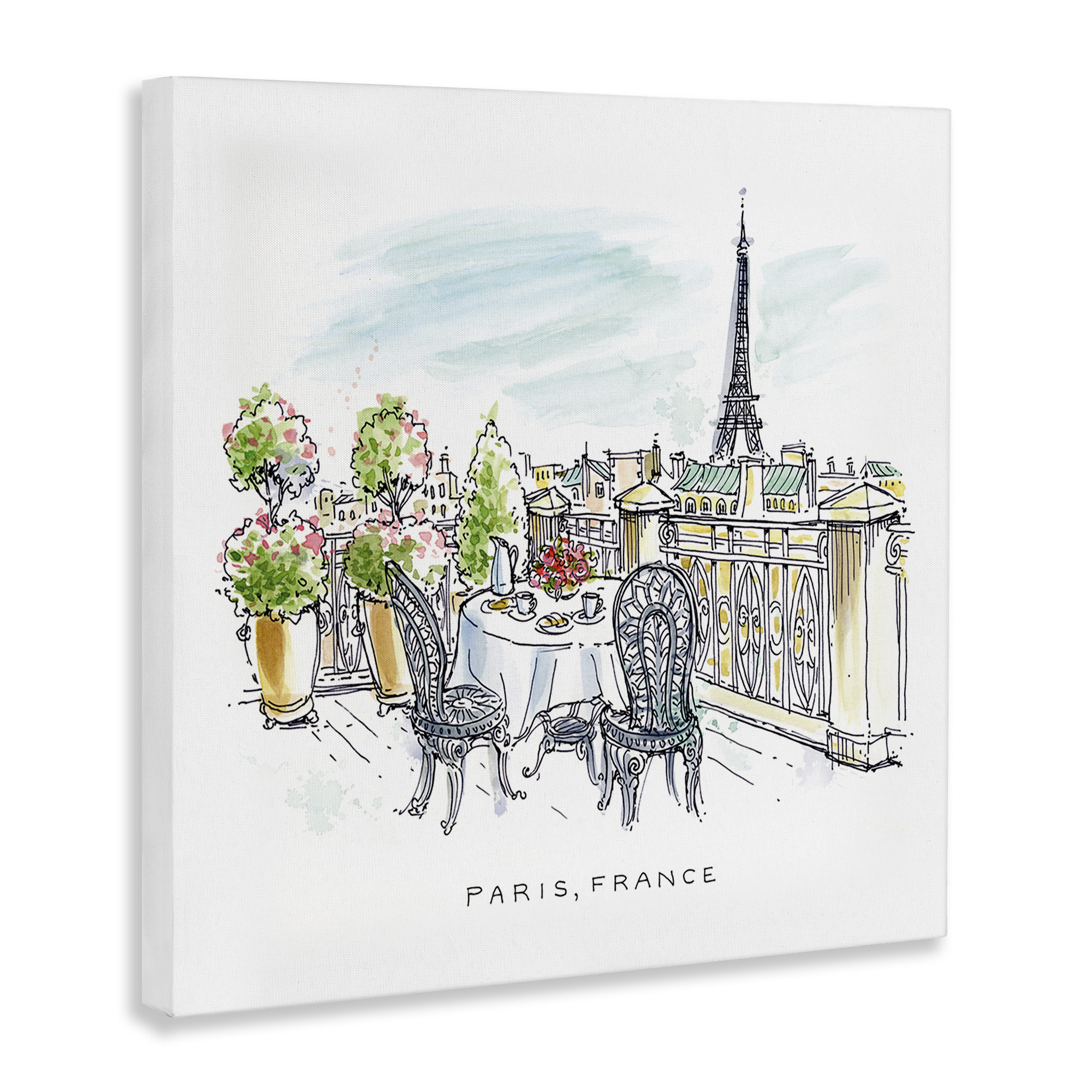 Winston Porter Paris France Overlook Canvas Wall Art, design by Angela ...