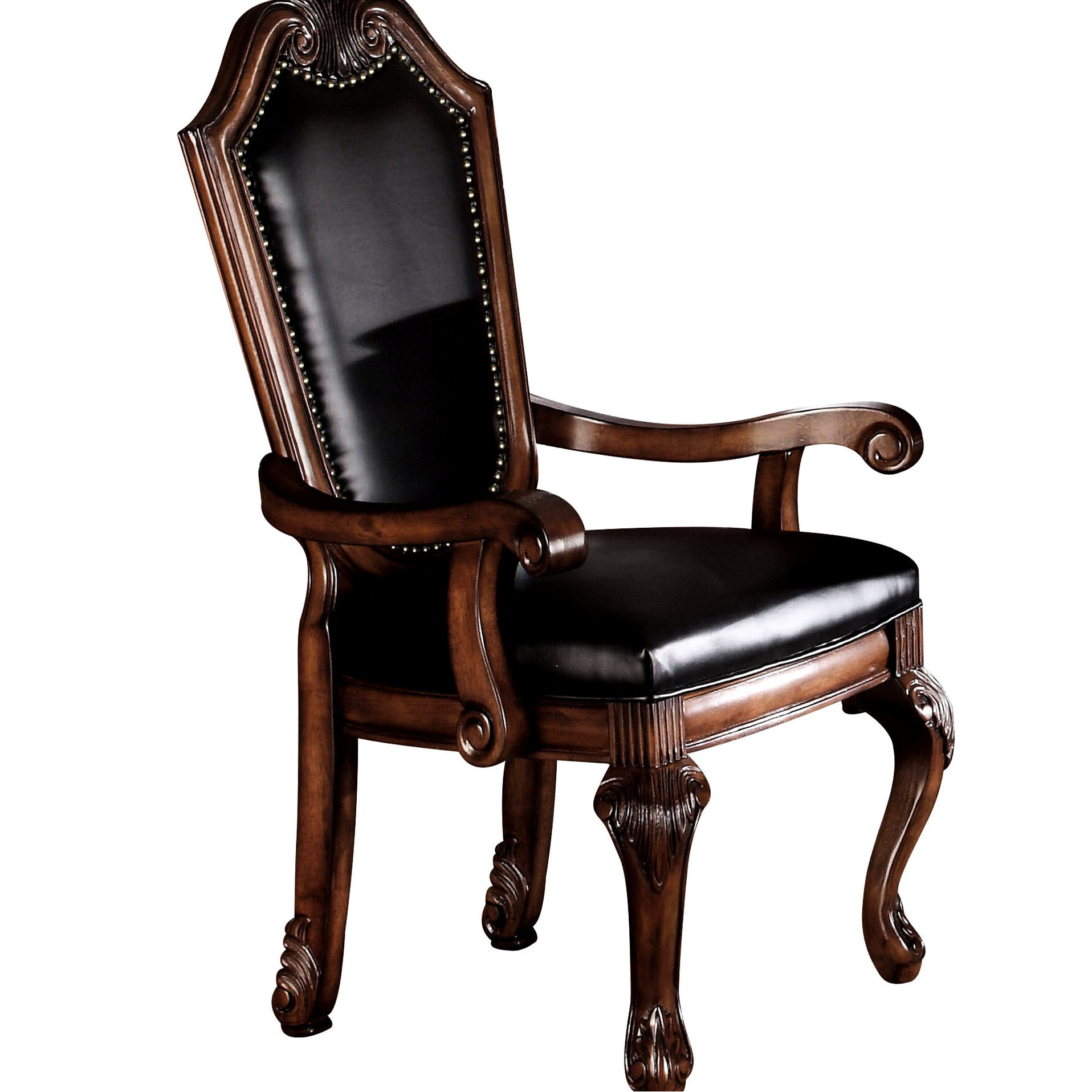 Bloomsbury Market Sophisticated Arm Chair Duo, Black And Brown, Wooden ...