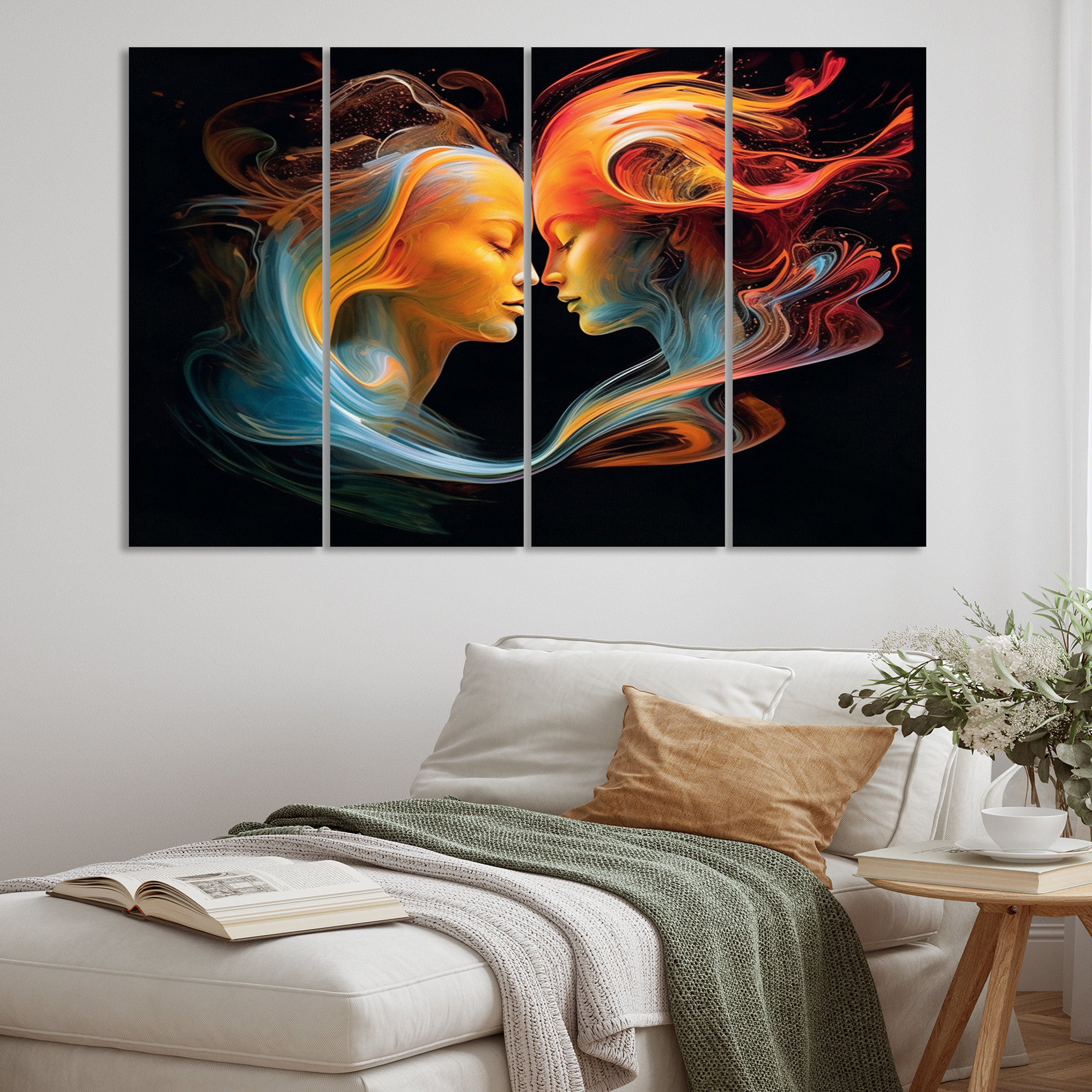 Design Art Metaphorical Mind IV - Abstract Portraits Canvas Print - 4 ...