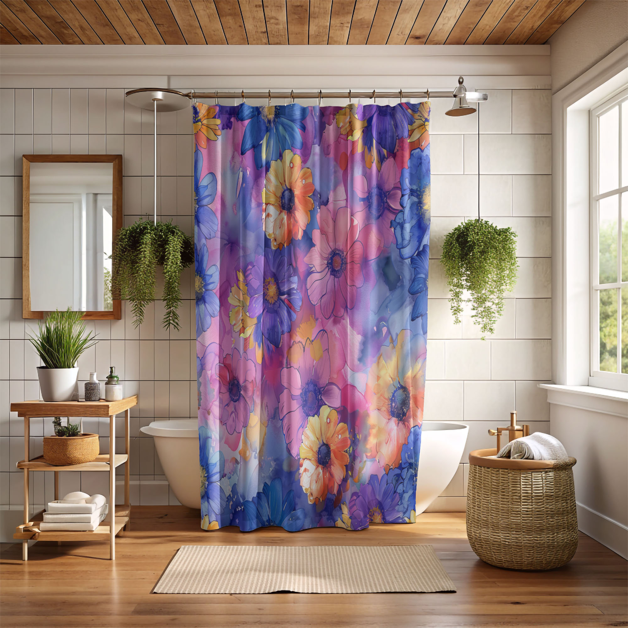 Ivy Bronx Vivid Bud - Premium Shower Curtain - Wayfair Canada