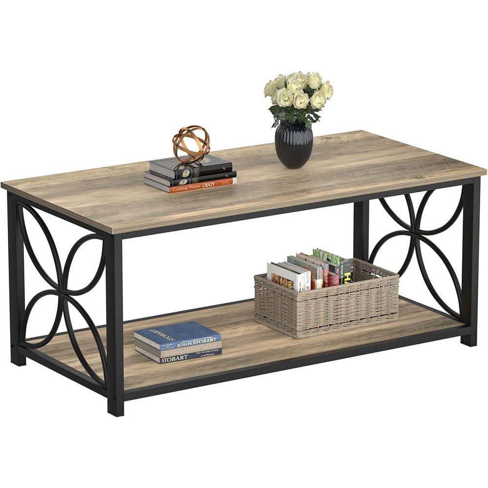 17 Stories Greenforest Coffee Table For Living Room, 39 Inch Small ...