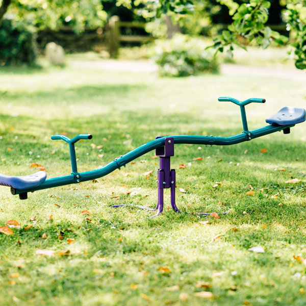 Plum Rotating See Saw - Purple/Teal | Wayfair.co.uk
