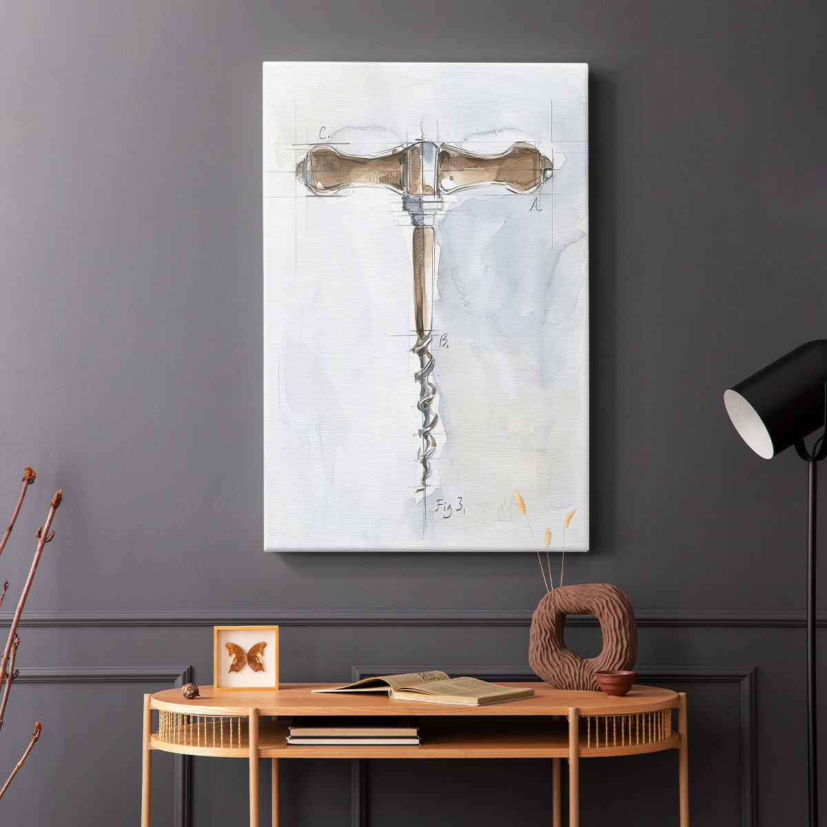 Lark Manor™ Corkscrew Variety III -Gallery Wrapped Cavas | Wayfair