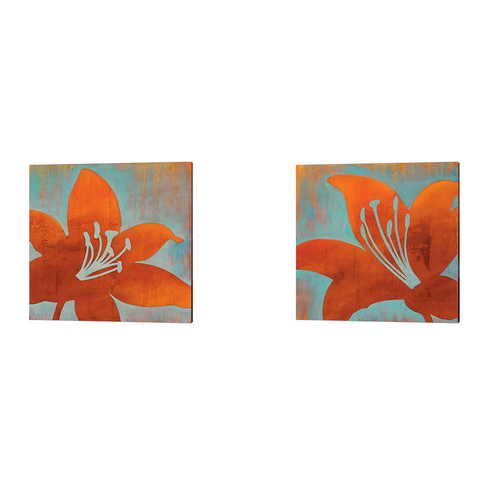 Red Barrel Studio® Cosmic Bloom By Stacey D Aguiar, Canvas Art (Set Of ...