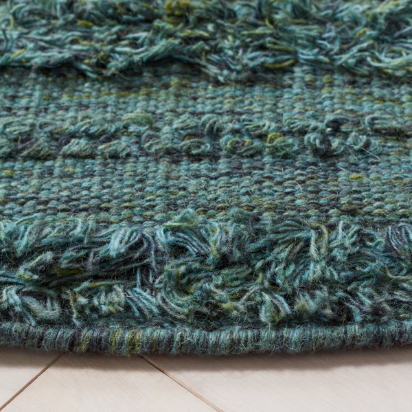 Laurel Foundry Modern Farmhouse Hartzler Flatweave Dark Green/Black Rug ...