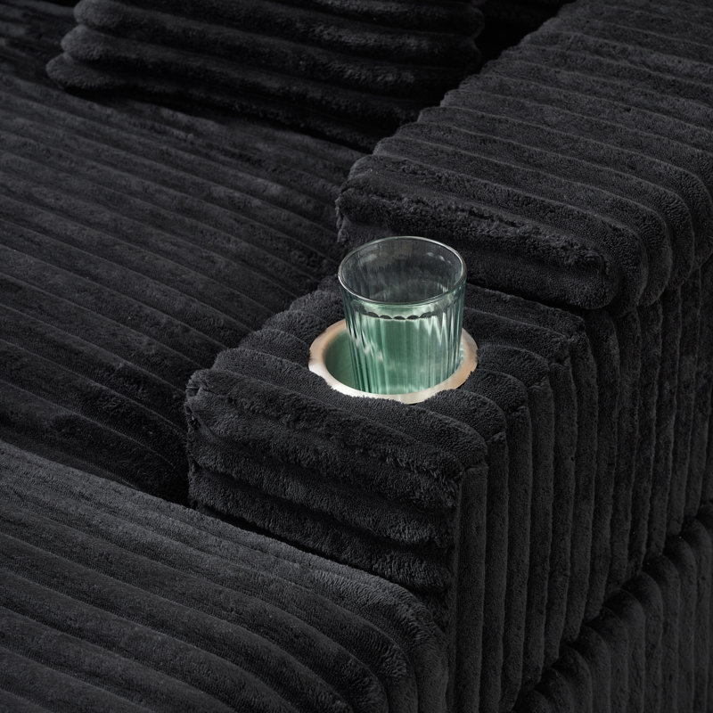 Mercer41 43" Corduroy Upholstered Sofa | Wayfair