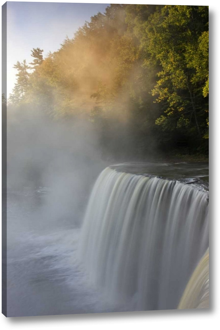 Millwood Pines Michigan Autumn sunrise on Tahquamenon Falls by Don ...