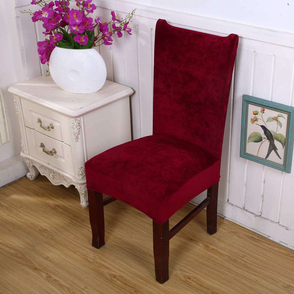 Red Barrel Studio® Chair Covers for Dining Room Set of 2 Soft Plush ...