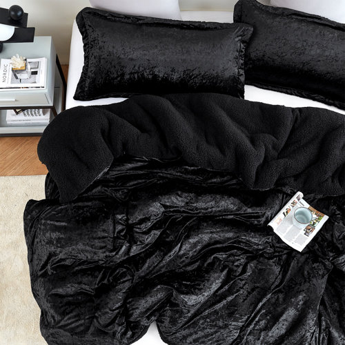 Coma Inducer Velvet Crush Coma Inducer Oversized Comforter Set | Wayfair