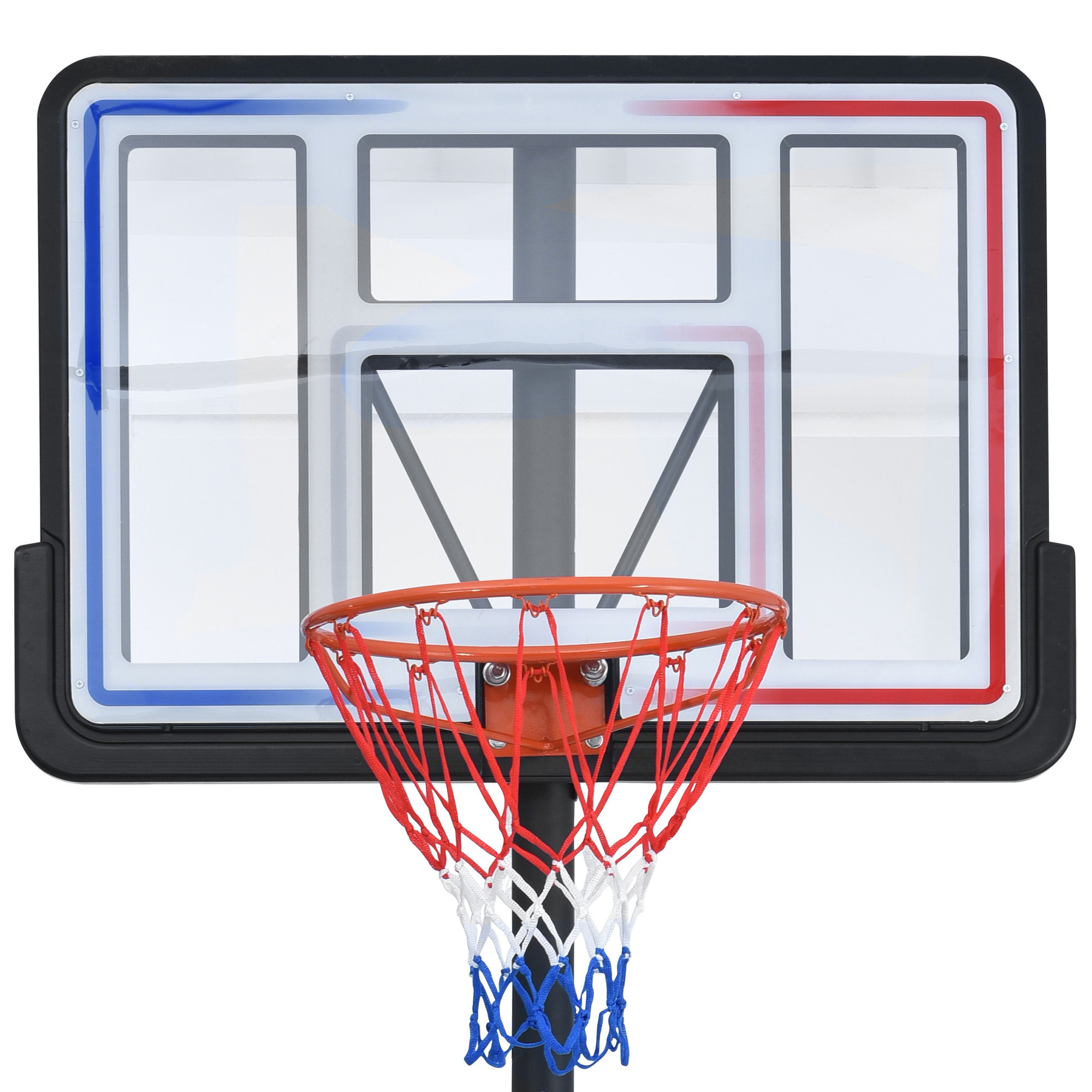 TONWIN Height Adjustable Plastic In-Ground Basketball Hoop | Wayfair