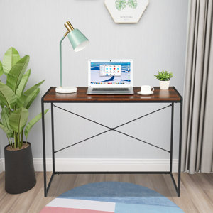 Inbox Zero Benham Solid Wood Writing Desk | Wayfair