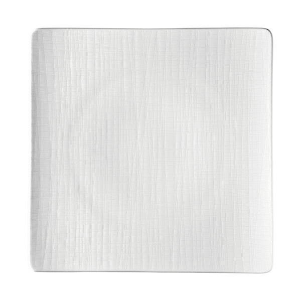 Rosenthal Mesh White Flat Square Plate | Perigold