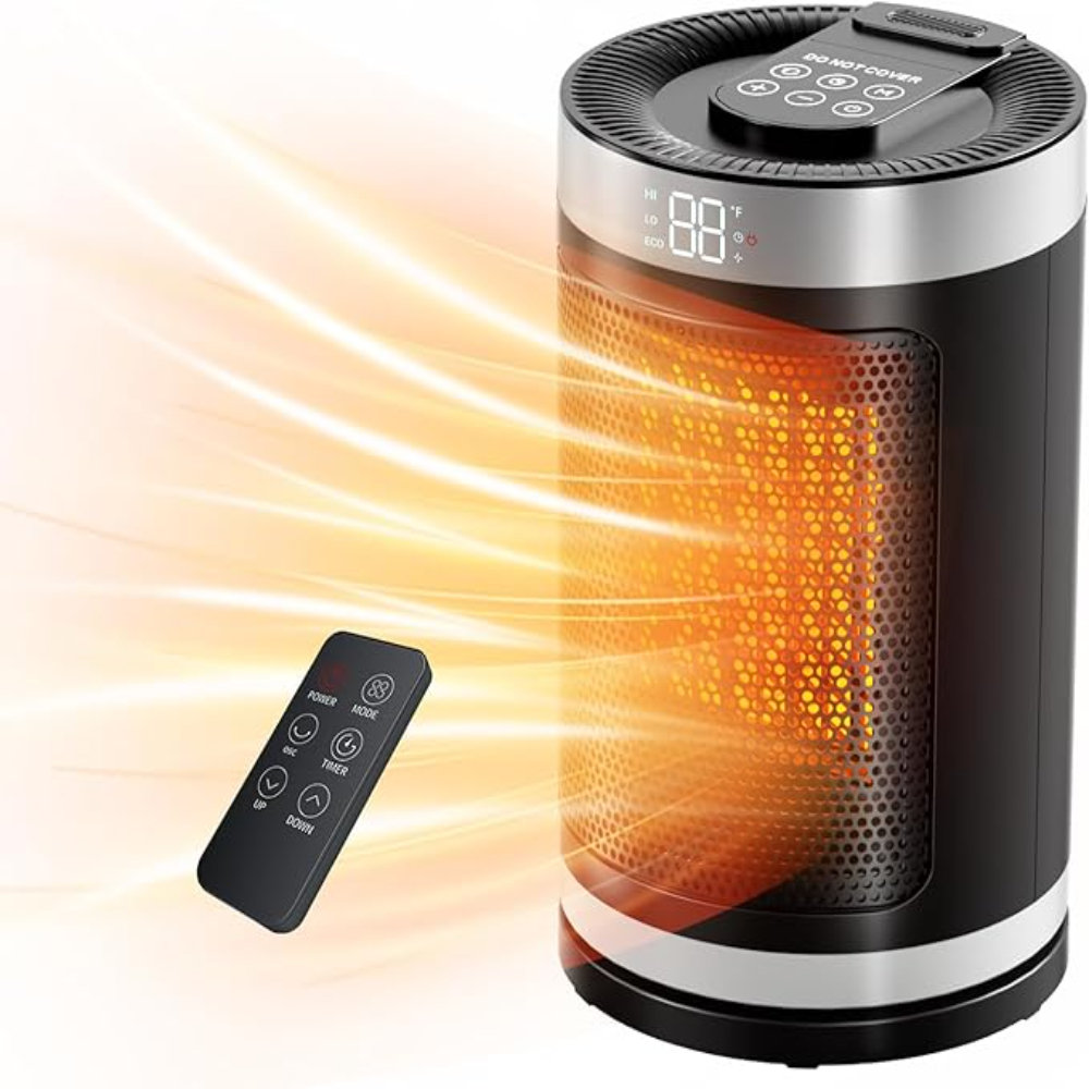BUILTCO Space Heater,Portable Electric Heater With Thermostat For ...