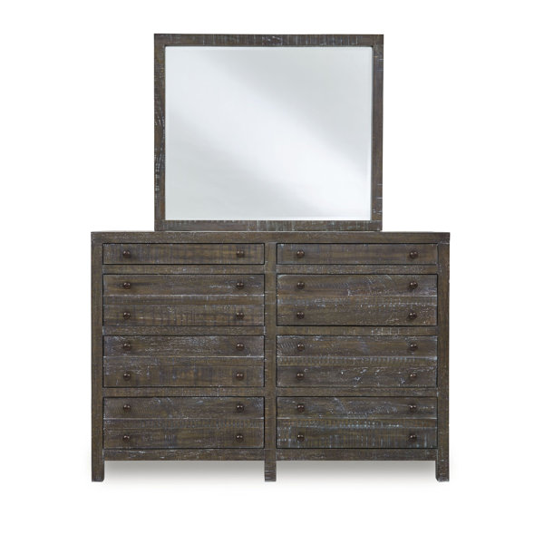 Canora Grey Juelle 42'' W 8 - Drawer Dresser with Mirror & Reviews ...