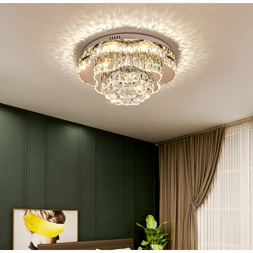 Rosdorf Park Jayden-Mark Elegant LED Crystal Tiered Ceiling Light, 24 ...