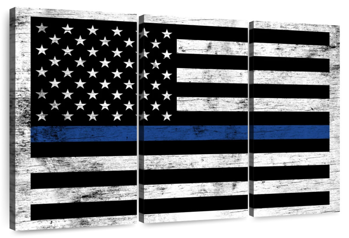 Union Rustic Lelar Police Support Flag - Wayfair Canada
