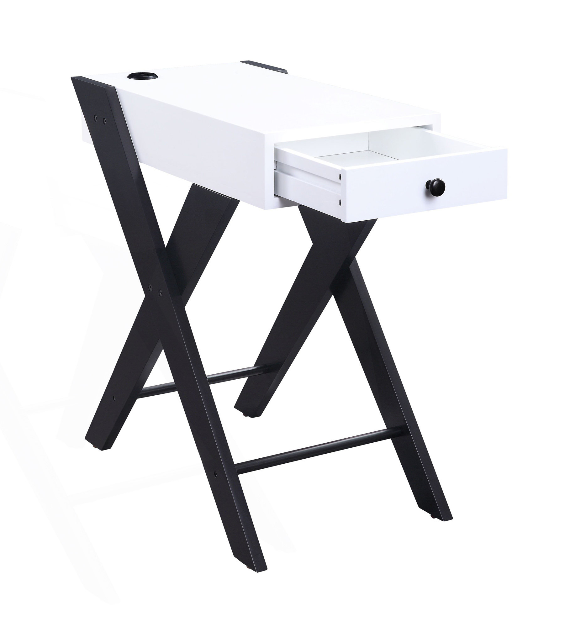 Ebern Designs Modern Rectangular Side Table With Drawer, End Table ...