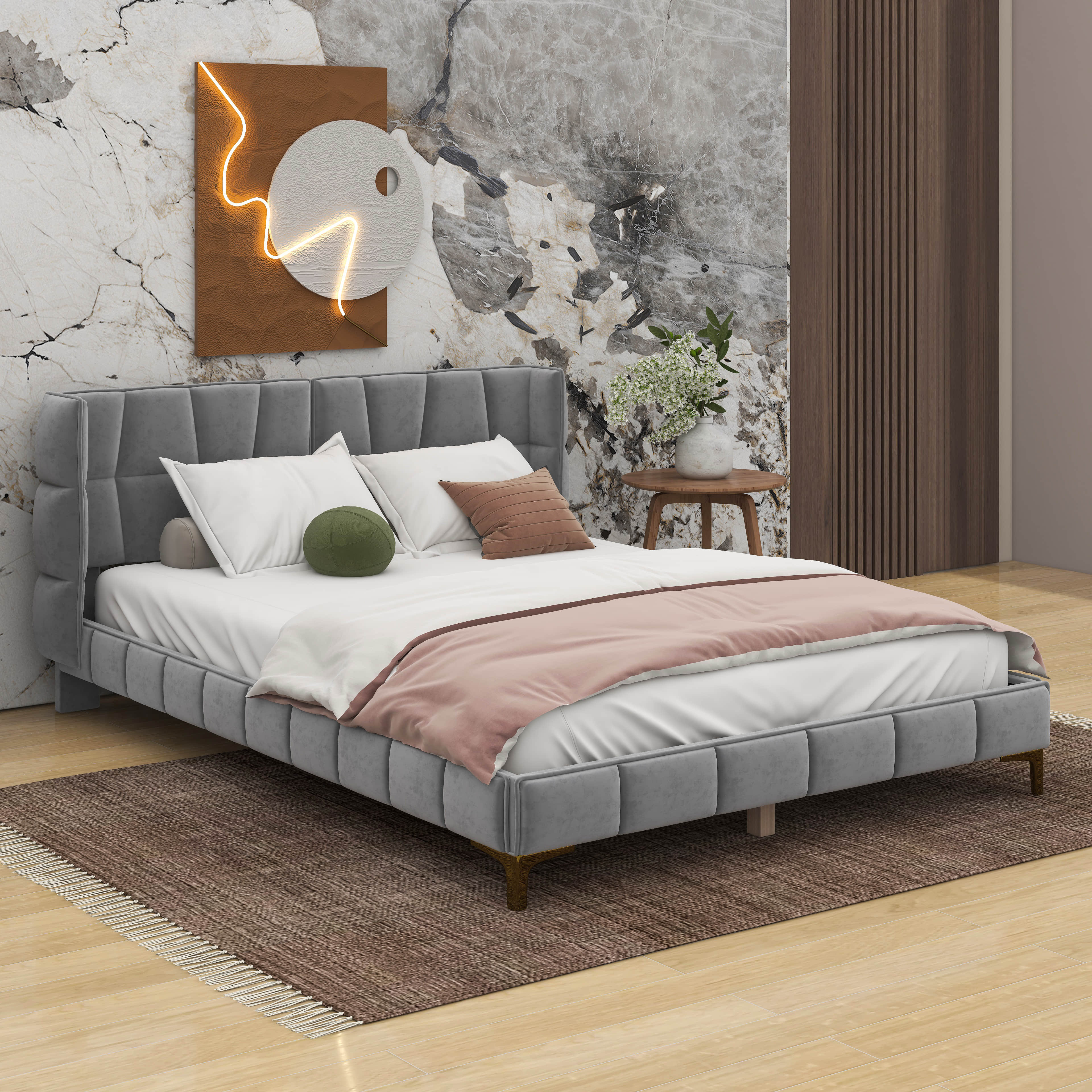 Mercer41 Upholstered Panel Bed | Wayfair