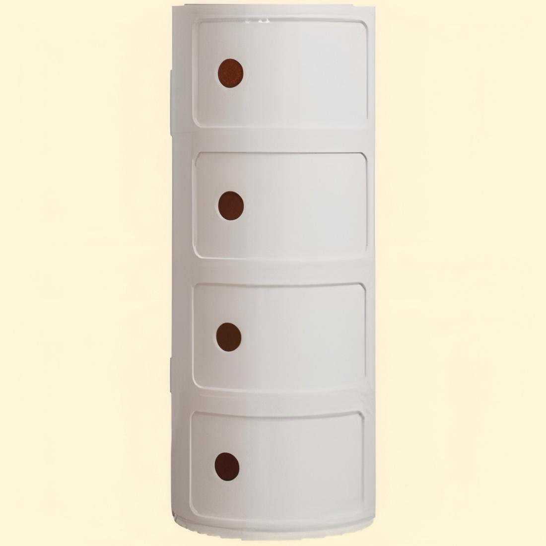 George Oliver 4 Tiers Round Storage Drawers – Stackable Round ...