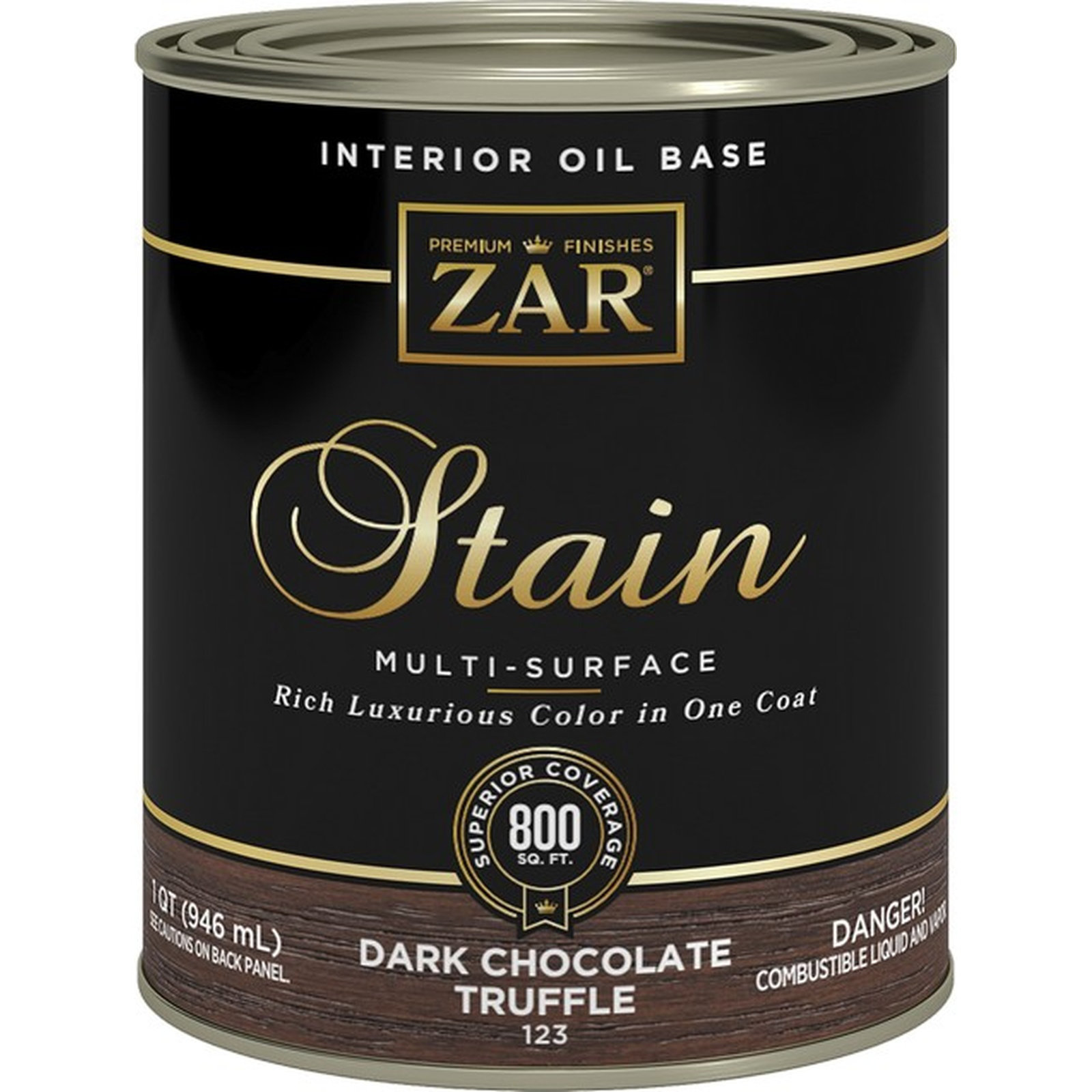 FixtureDisplays Zar 12312 Qt Dark Chocolate Truffle 123 Wood Stain-1PK ...