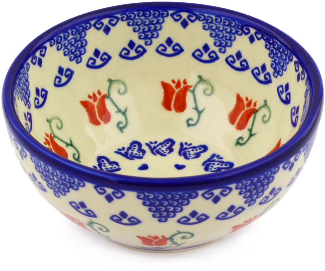 Polmedia Butterfly Tulips 24 oz. Rice Bowl - Wayfair Canada