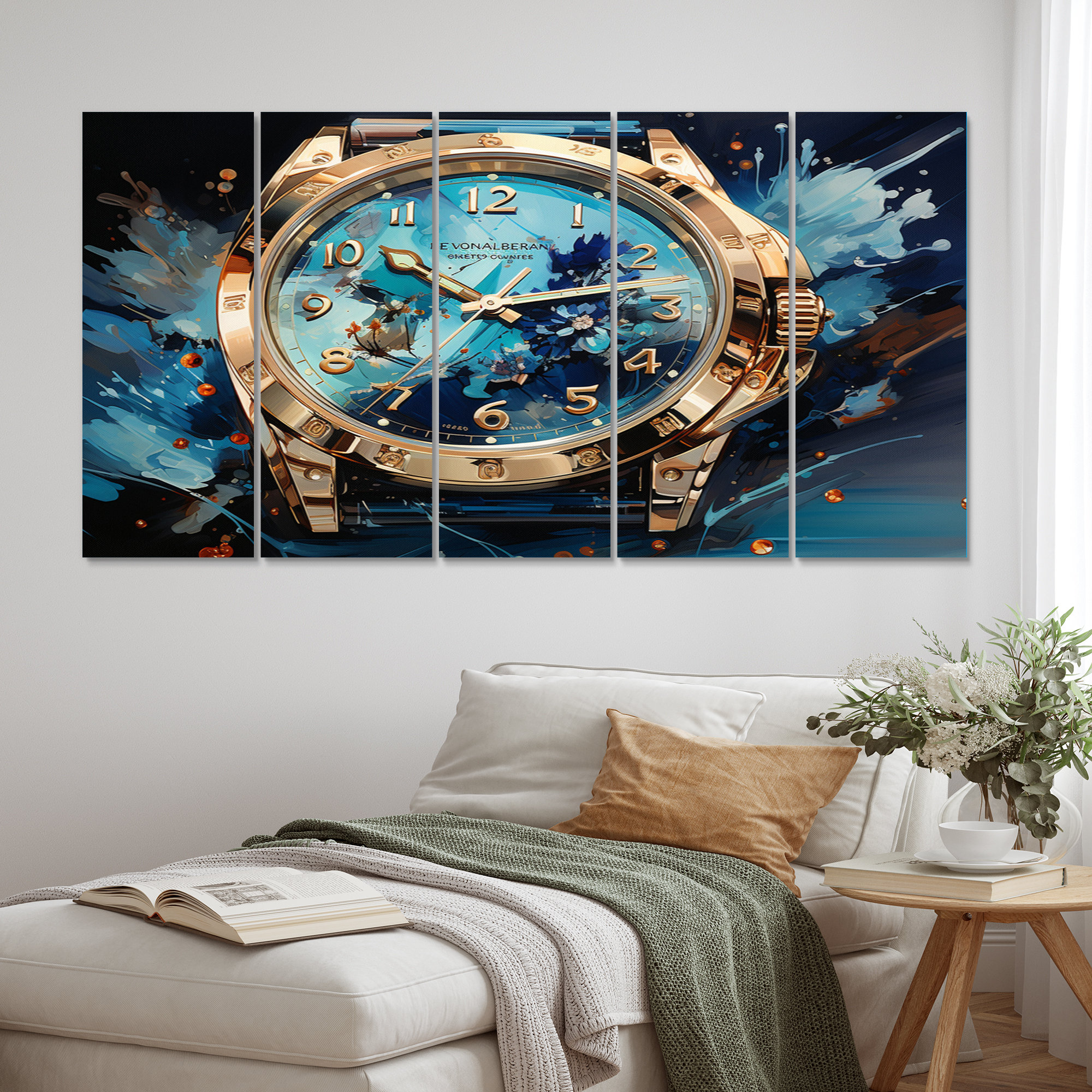 Latitude Run® Blue Luxury Watch Sapphire Timekeeper II - 5 Piece ...